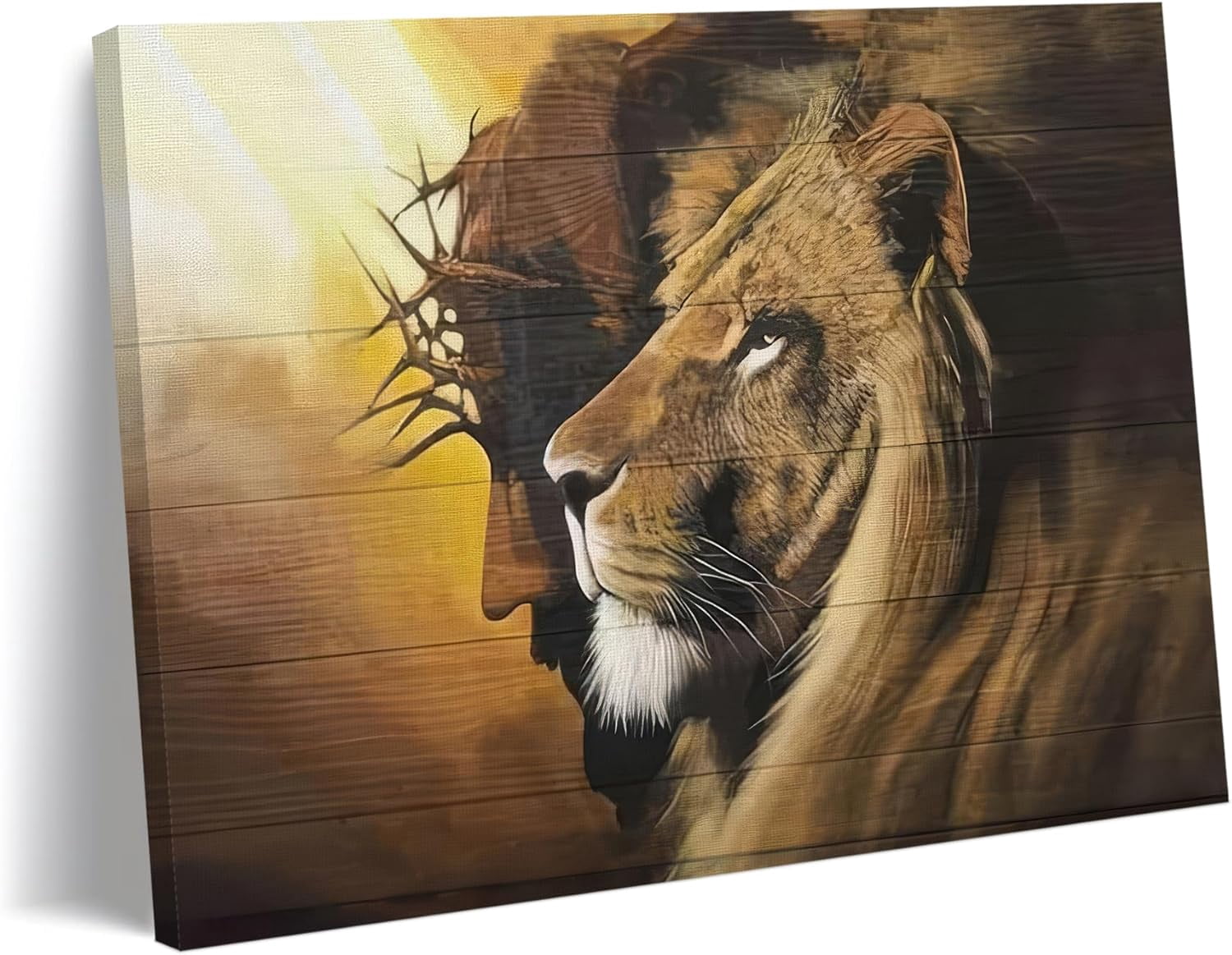 Affixzi Fantasy Artists Wall Art, Lion Theme Print, Decorative Wall ...