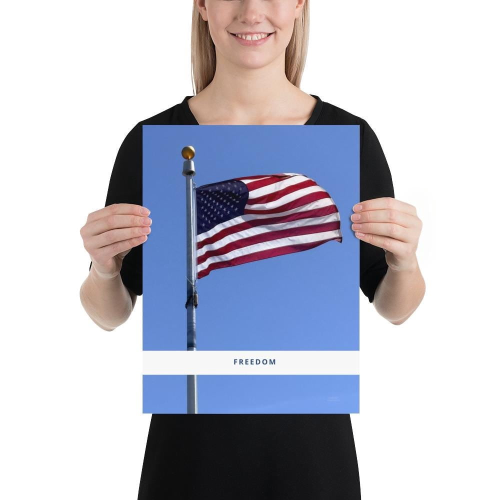 Affixzi Freedom Large American Flag Photo Poster America 250 Collection ...