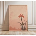 Affixzi Minimalist Japanese Iris Poster - Botanical Wall Art in Asian ...