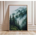 Affixzi Misty Forest Wall Art, Tranquil Woodland Landscape for Nature ...