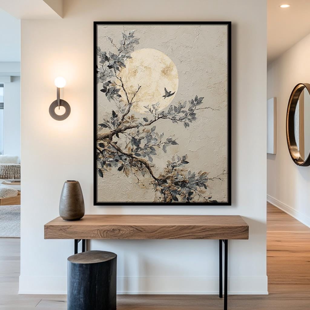 Affixzi Neutral Japanese Zen Wall Art for Office and Home Decor ...