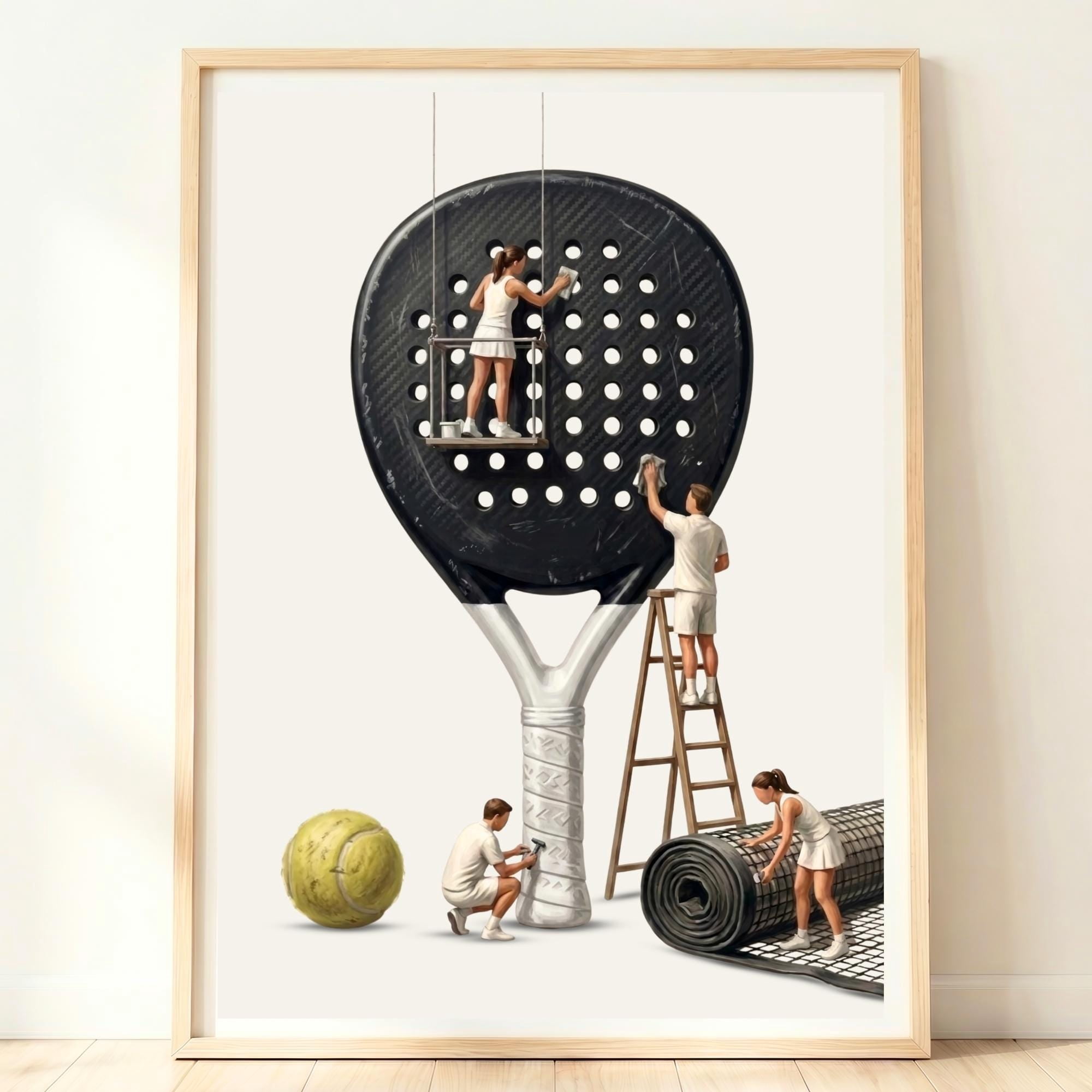 Affixzi Padel Wall Art | Padel Racket | Games Room Print | Padel Lover ...