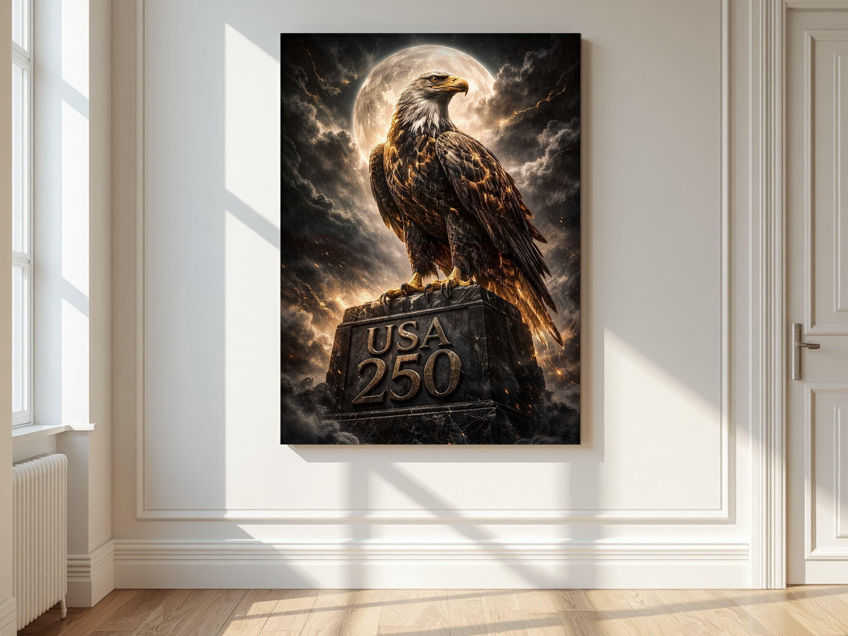 Affixzi Patriotic USA Wall Art, America 250th Anniversary, Independence ...