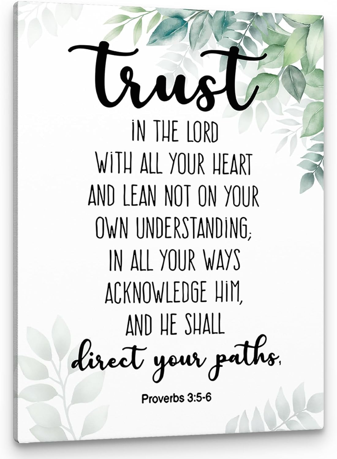 Affixzi Proverbs 3 5-6 Trust In The Lord With All Your Heart Wall Art ...