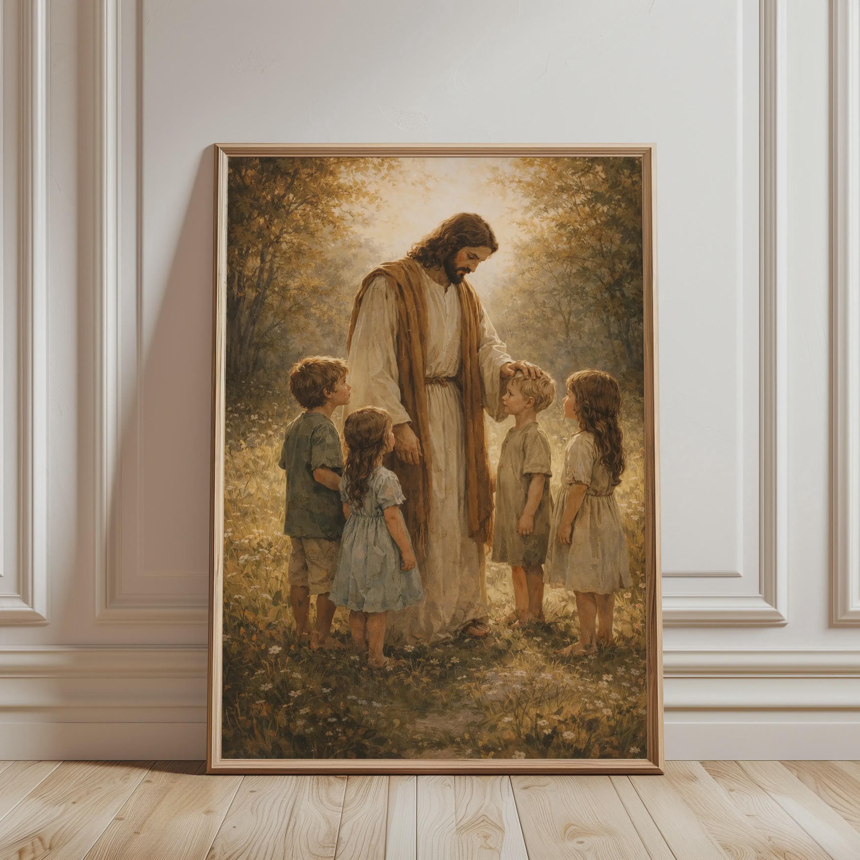 Affixzi Religious Nursery Decor - Faith-Inspired Jesus Wall Art for ...