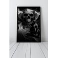 Affixzi Skull Biker Posters, Motorcycle Art Print, Wall Decor, Man Cave ...