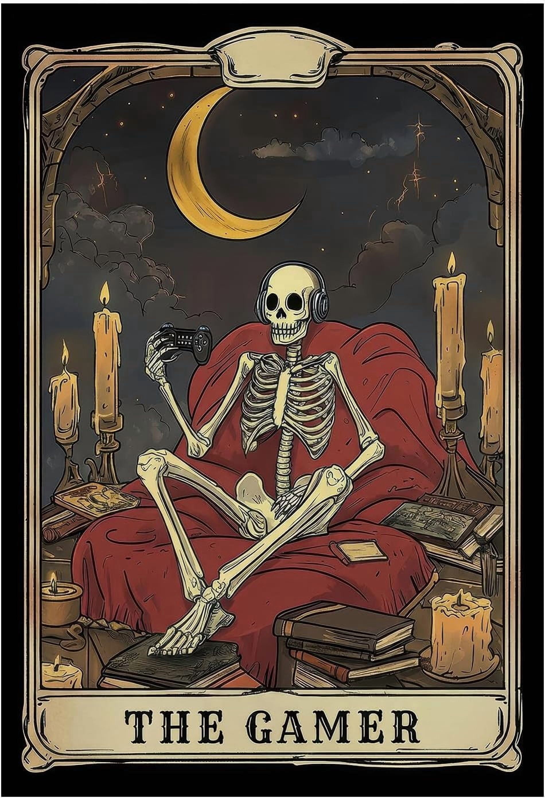 Affixzi Tarot Card Wall Art, Tarot Picture Decor, Gamer Tarot Card ...
