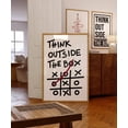 Affixzi Think Outside The Box Poster, Minimalist Office Decor, Unframed ...