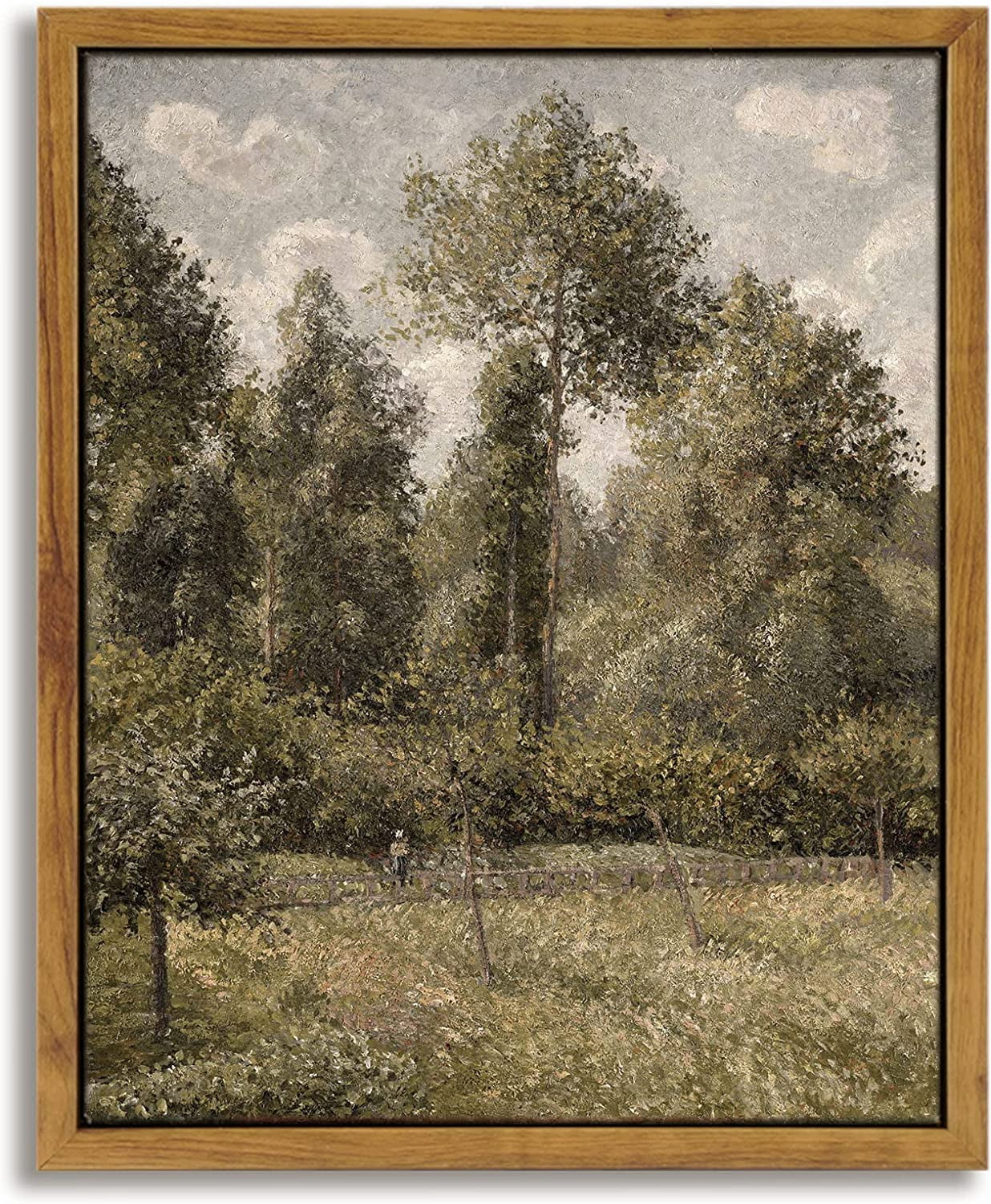 Affixzi Vintage Art Prints, Poplars in Garden Classical Wall Decor ...
