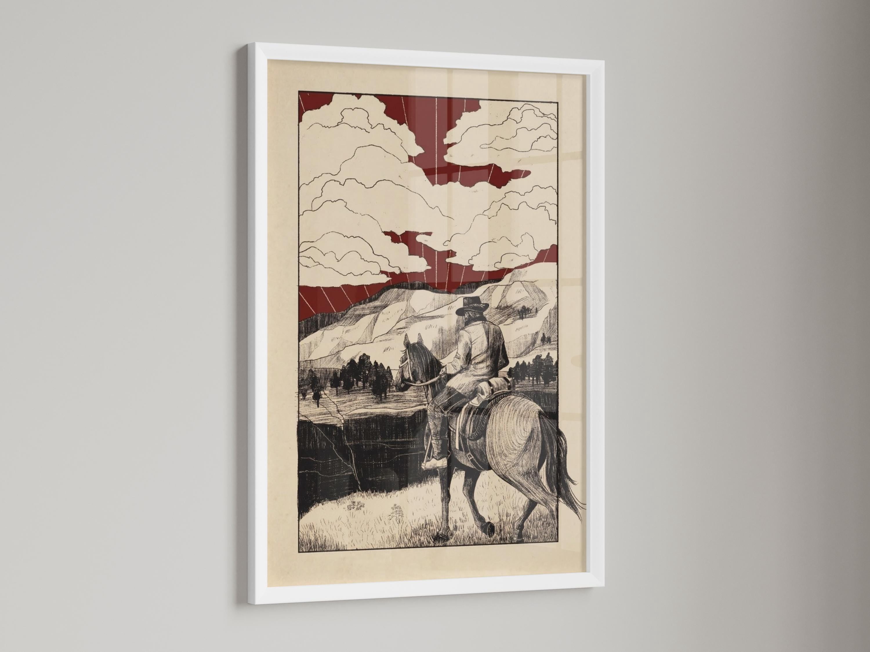 Affixzi Vintage Gaming Poster - Western Wall Art for Game Rooms and ...