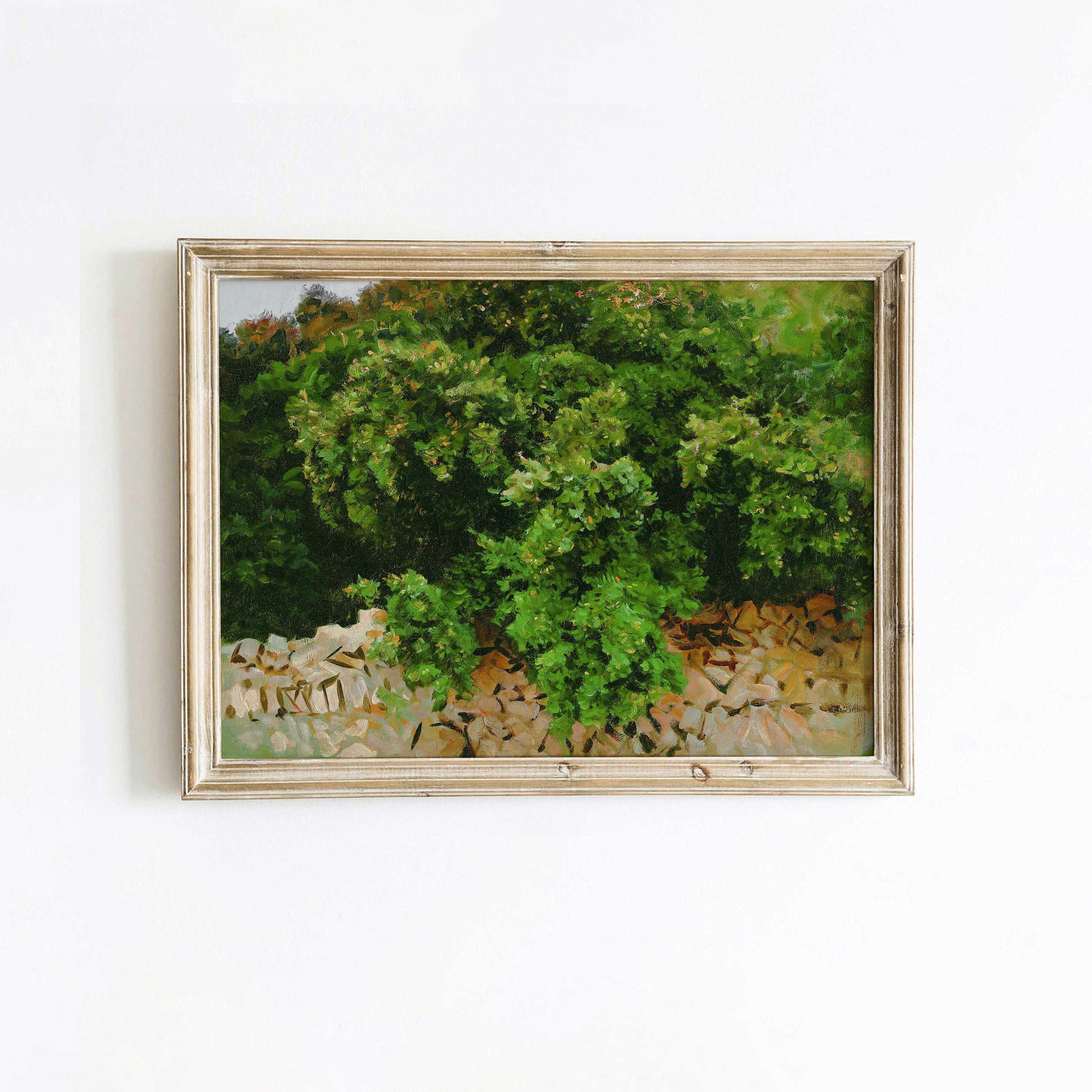 Affixzi Vintage Garden Landscape Wall Art, Cottagecore Woodland Modern ...