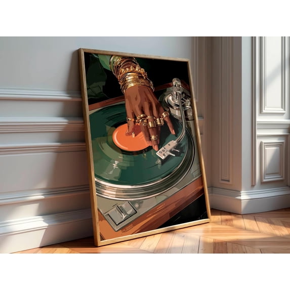 Affixzi Vinyl Record Music Wall Art Retro Poster Art Moody Eclectic ...