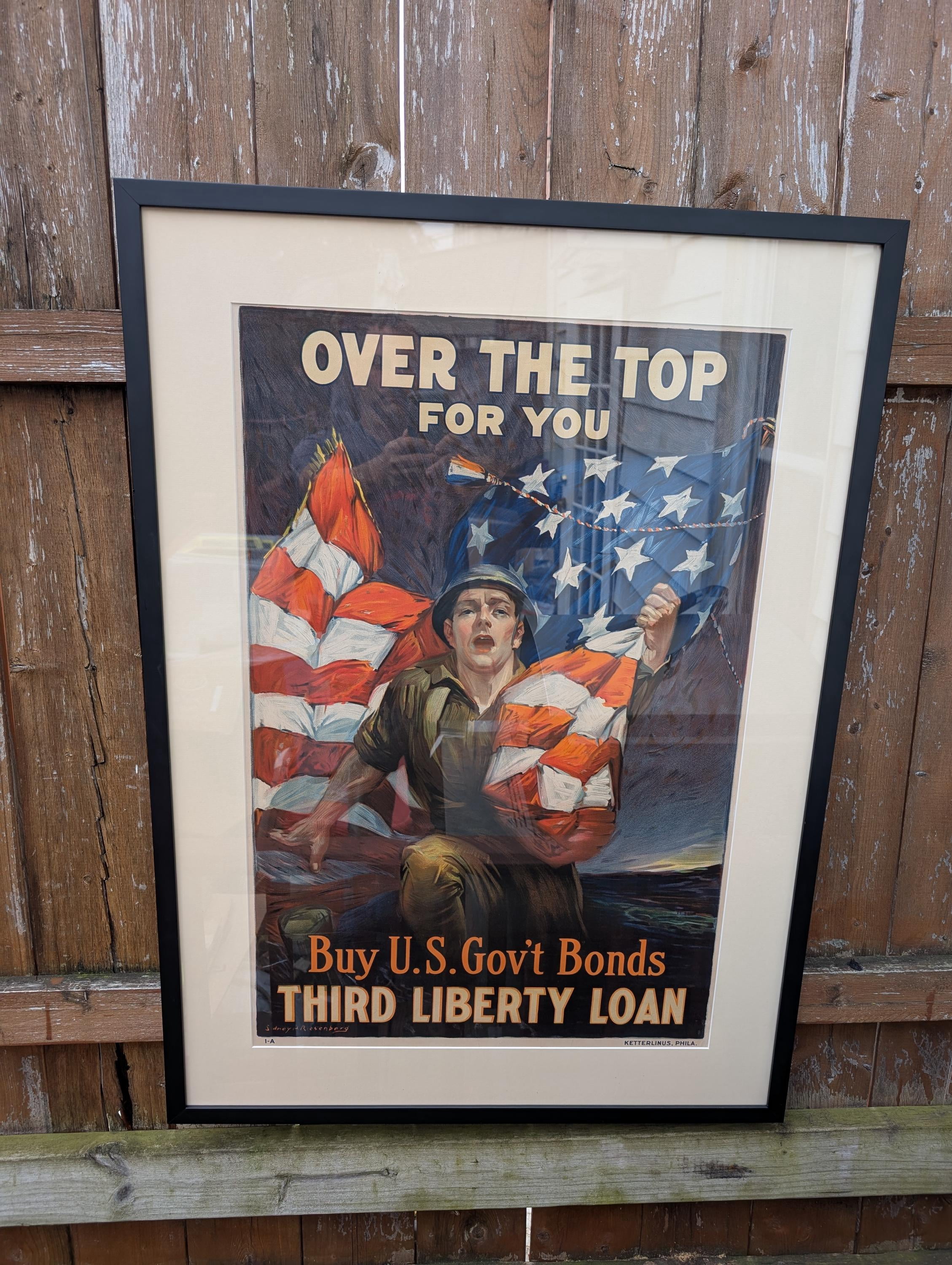 Affixzi WWI Original 1918 Sidney Riesenberg Over The Top For You US ...