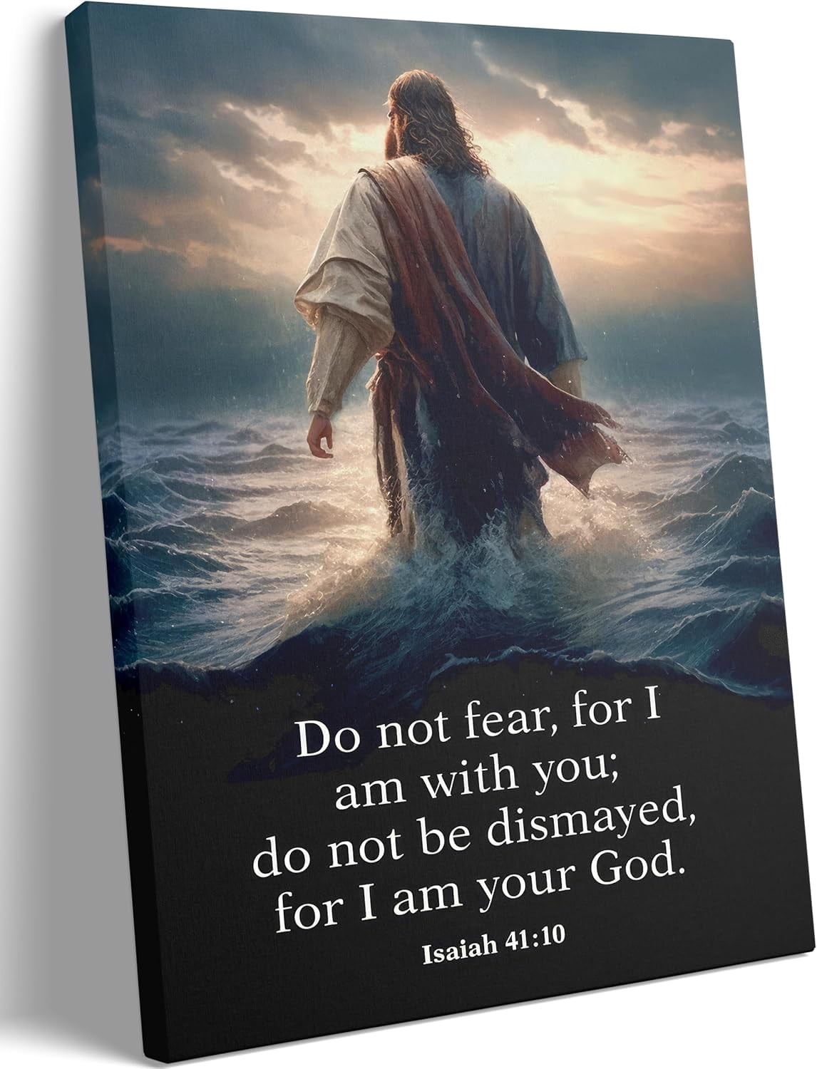 Affixzi Wall Art, Inspirational Verse Print, Do Not Fear For I Am With ...