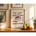 Affixzi Wall Art Psalm 23 Print, My Cup Overflows With Blessings Bible ...