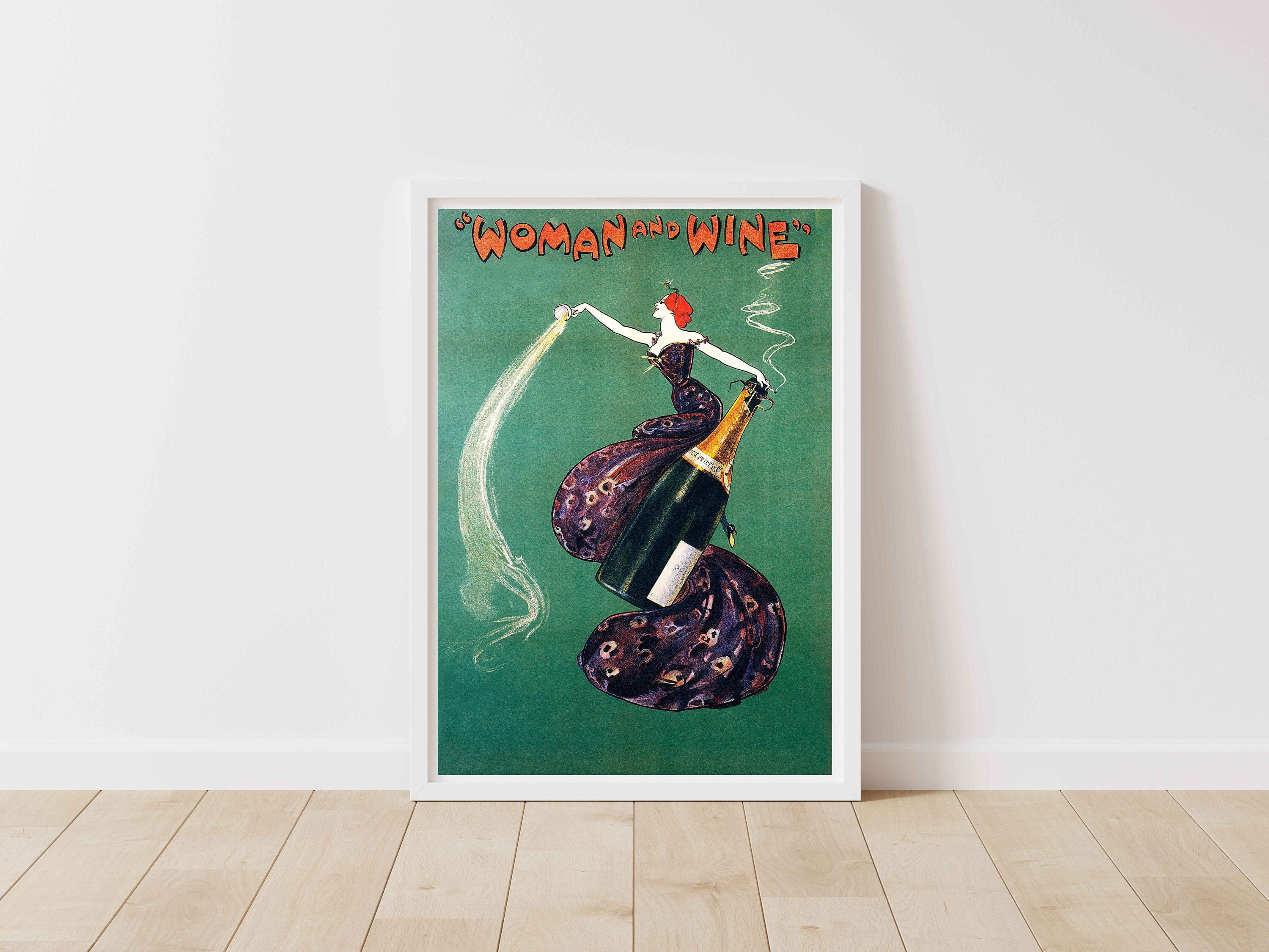 Affixzi Wine Bottle Champagne Food and Drink Beverage Vintage Travel ...