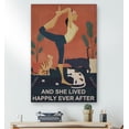 Affixzi Yoga Cat Wall Art, Inspirational Quote Poster, Zen Cat Lover ...
