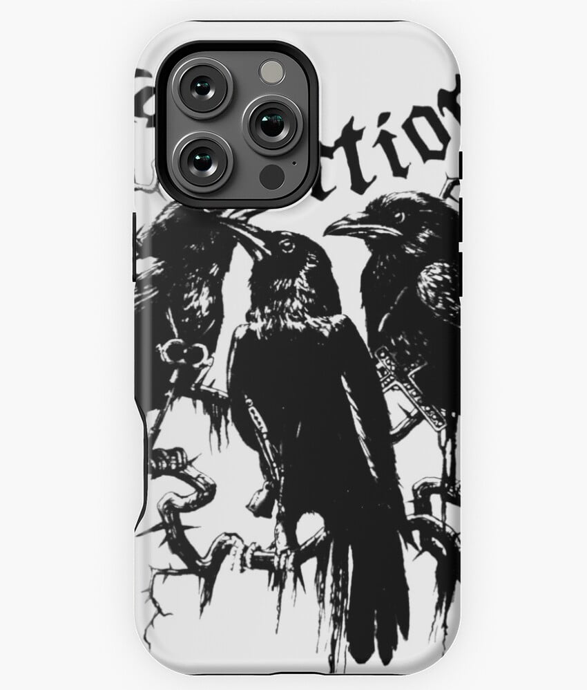 Affliction Crows Sematary Ghost M10693 Phone case for iPhone 11 to 16 ...