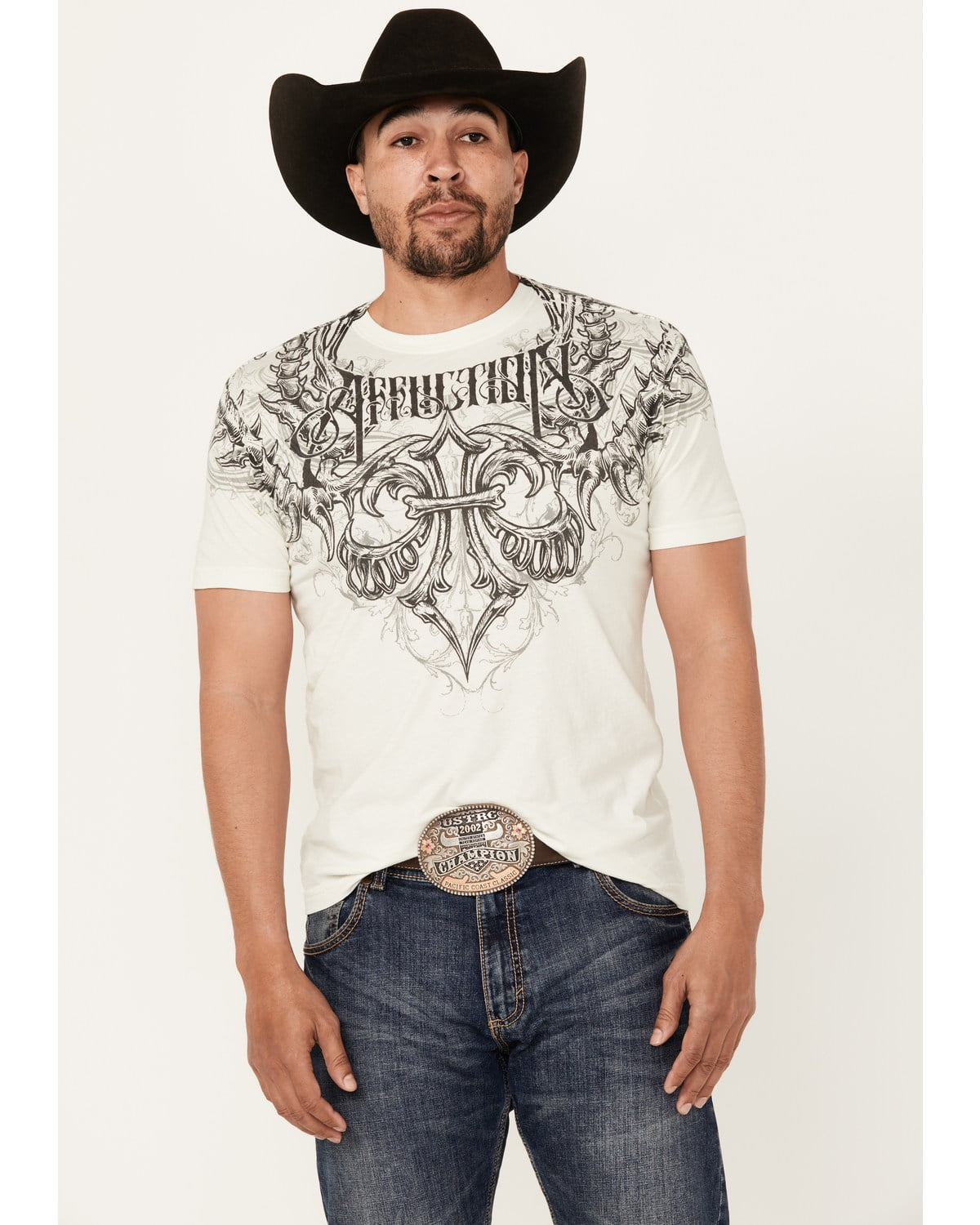 Affliction Men's Vetibrate Short Sleeve Graphic T-Shirt - A26093 Medium ...