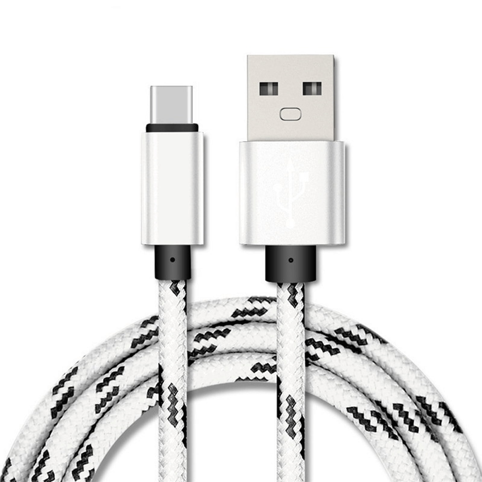 3FT USB Type C Cable, Fast Charger, AFFLUX USB-A to USB-C Charging Cord, Nylon Braided ...