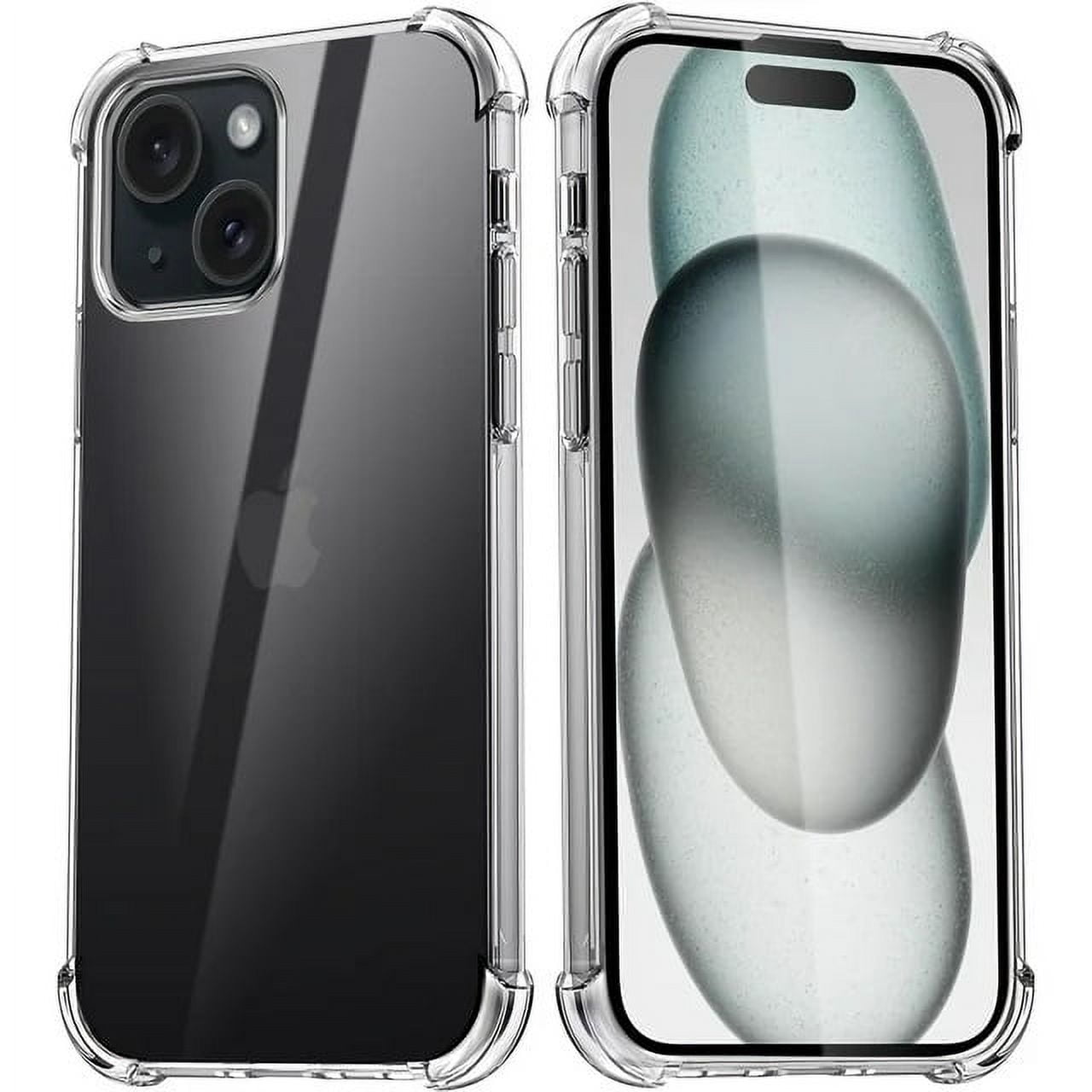 Afflux Clear Case for iPhone 15 Plus, Transparent Shockproof Silicon ...