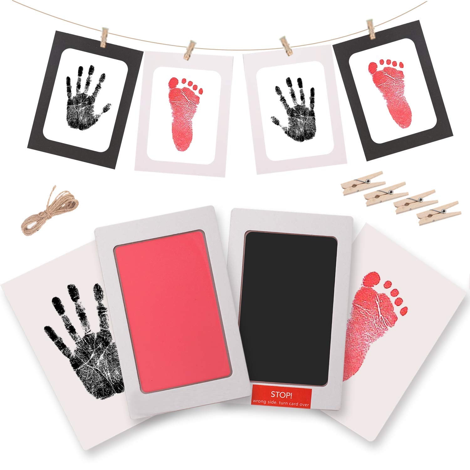 Affordable Baby Handprint & Footprint Kit, Clean Touch Inkless Printing ...