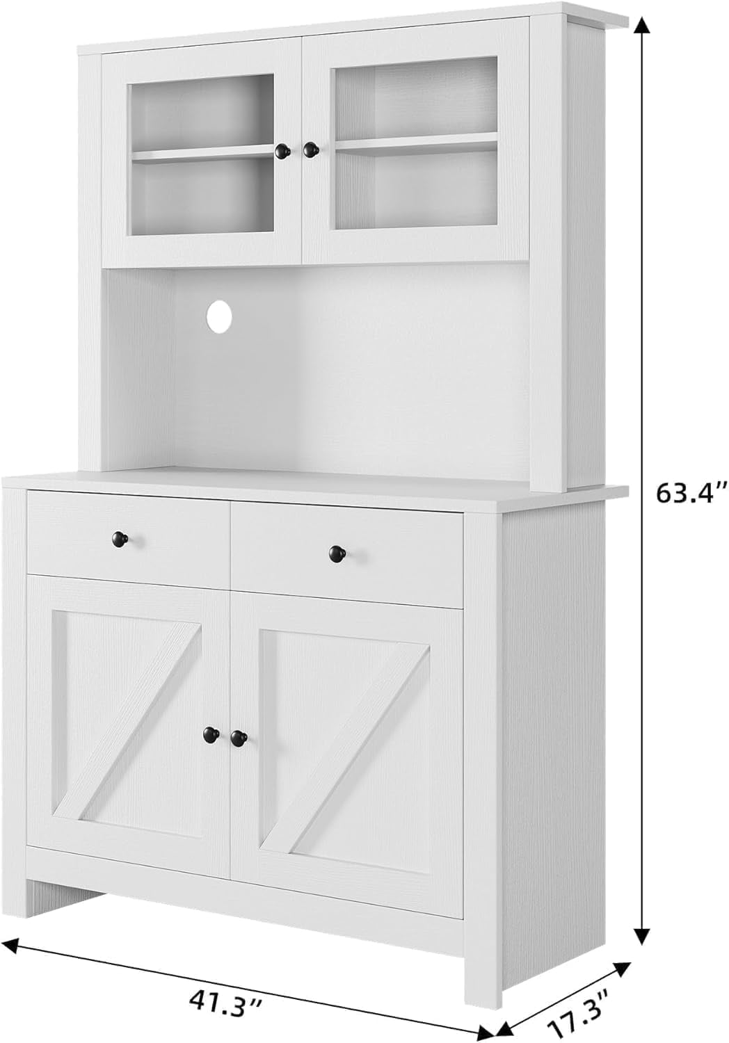 Affordable Choices Versatile Kitchen Food Cabinet with Microwave Stand ...