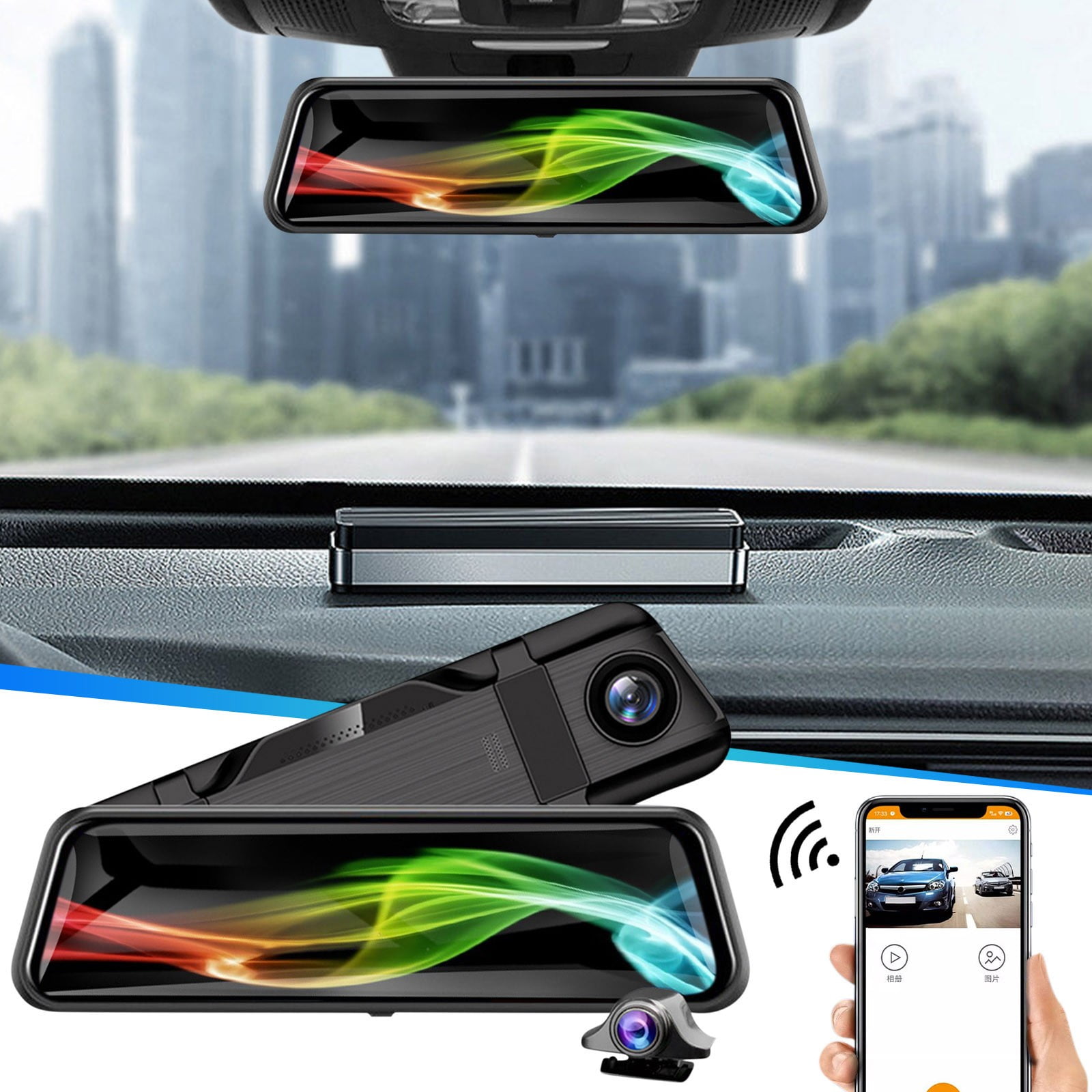 Affordable Dash Cam Qwtwty Wireless Screen For Car With Android Auto 10 ...