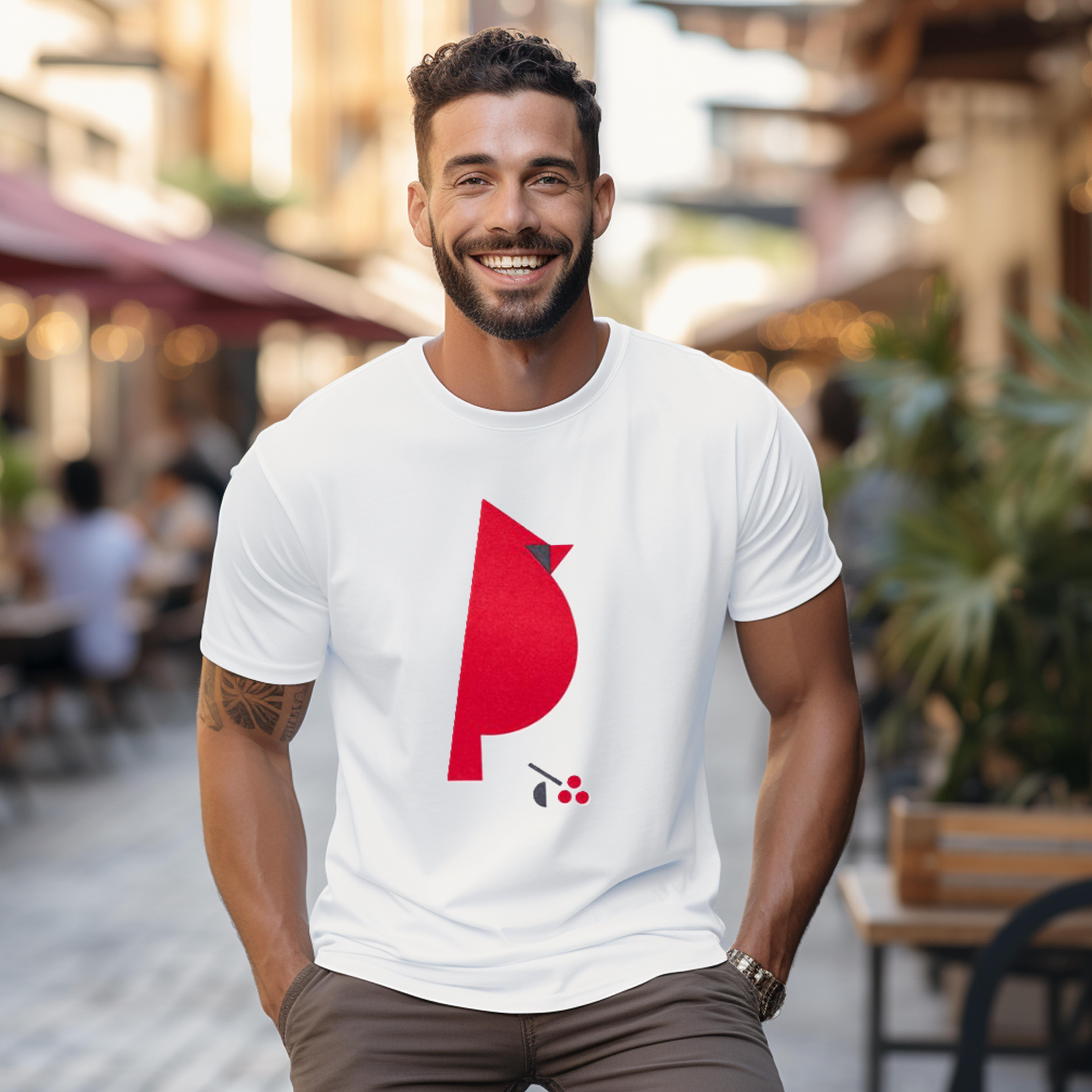 Affordable Graphic T-Shirt, Geometric Red Cardinal T-SHIRT/SWEAT/HOODIE ...