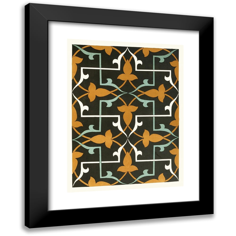Afghan Boundary Commission 19x24 Black Modern Framed Museum Art Print ...