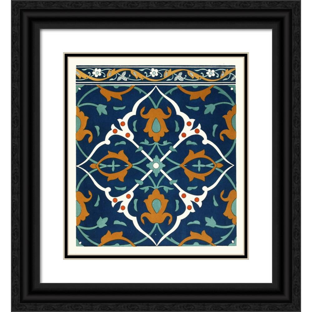 Afghan Boundary Commission 20x22 Black Ornate Framed Double Matted ...