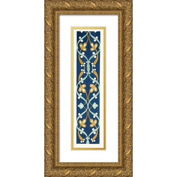 Afghan Boundary Commission 8x18 Gold Ornate Wood Frame and Double ...