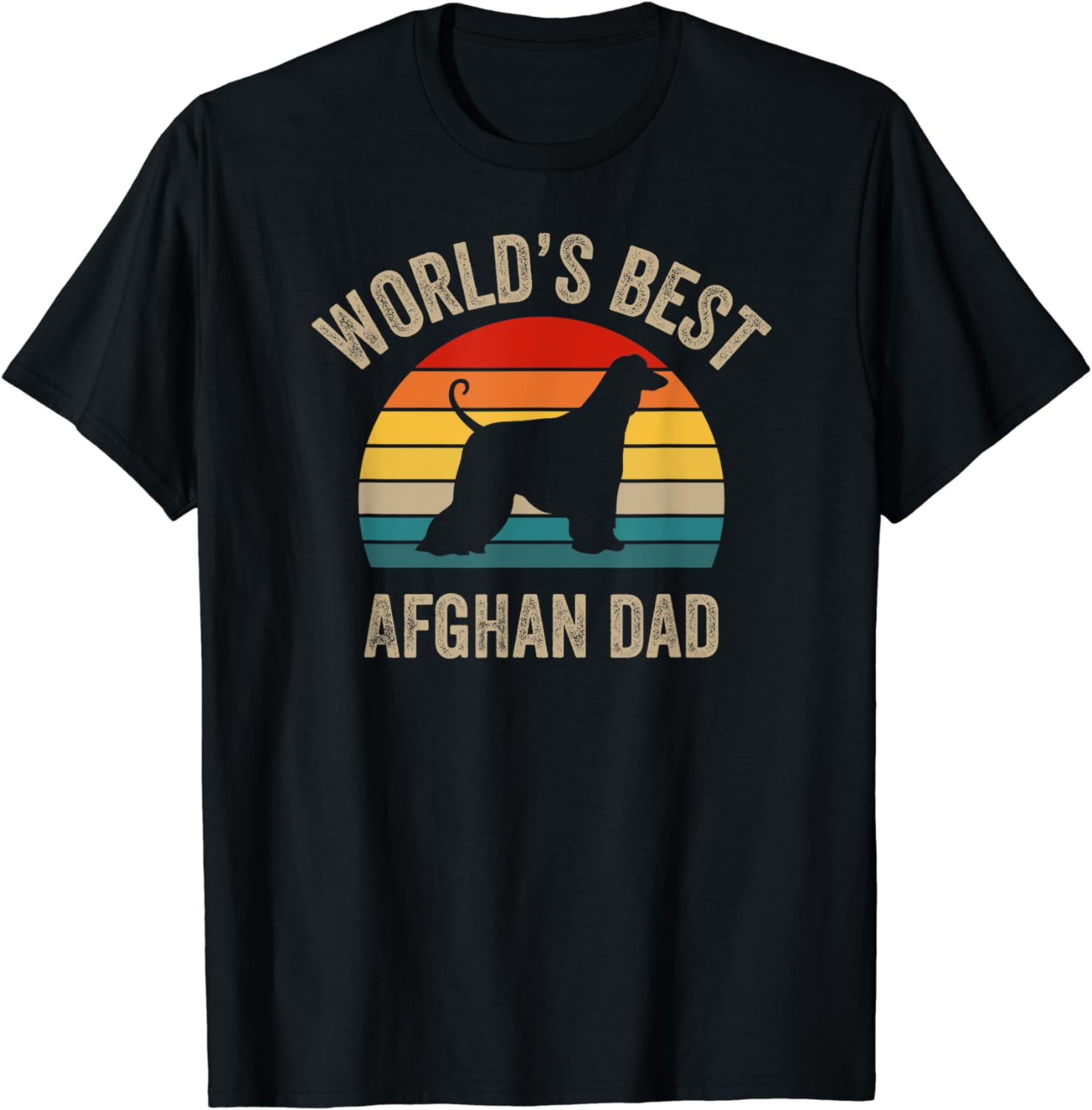 Afghan Dad Funny Afghan Dog Lover Afghan Hound Affie Dad T-Shirt ...