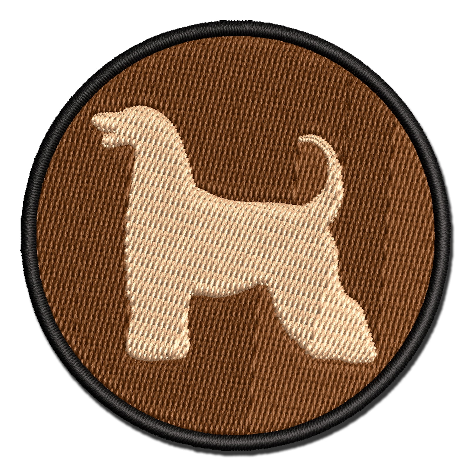 Afghan Hound Dog Solid Applique Multi-Color Embroidered Hook & Loop ...