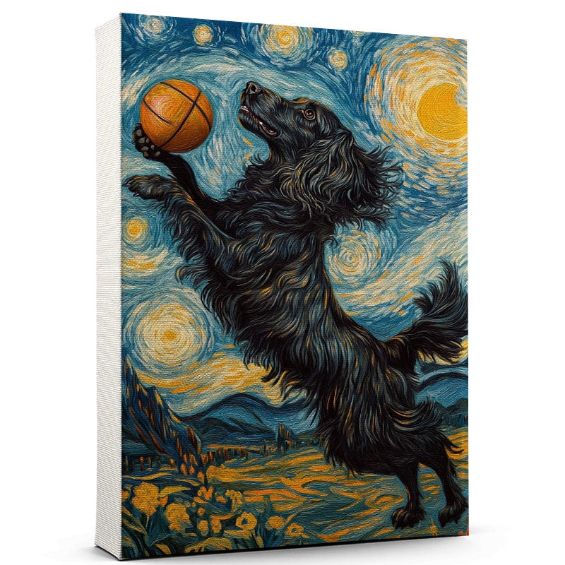 Afghan Hound Dog Stretched Canvas Size 8x12 – Funny Afghan Hound Dog ...