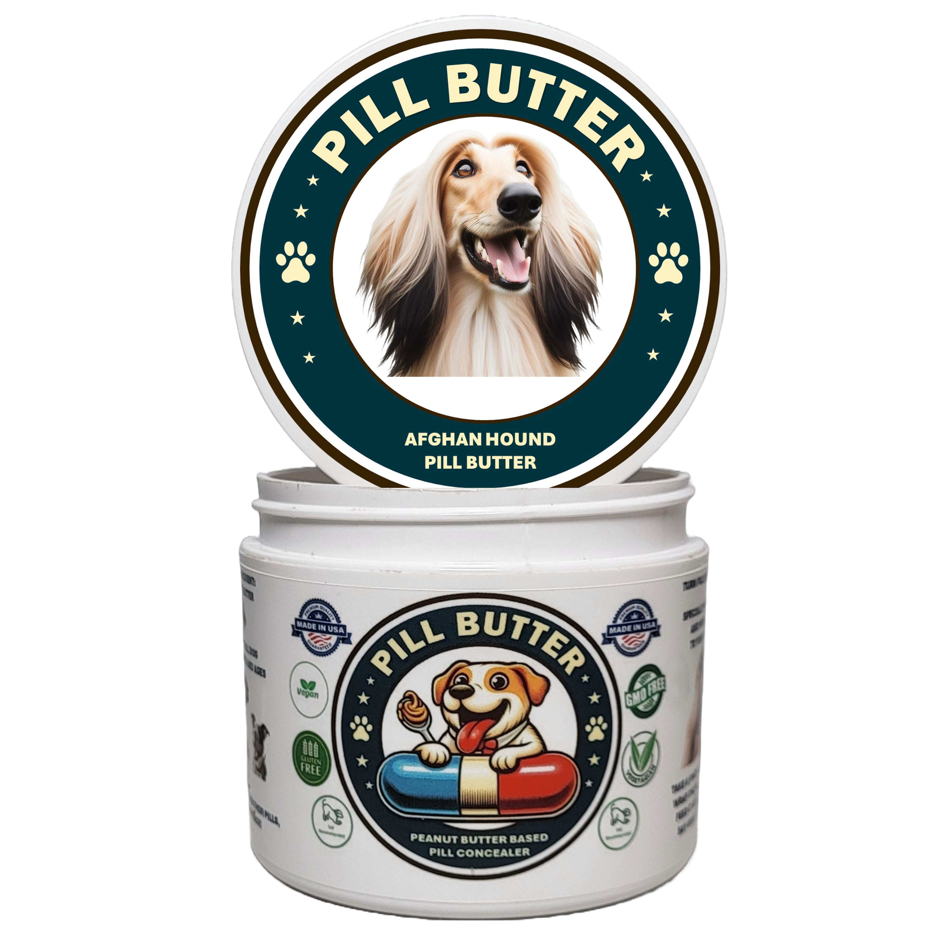 Pill Butter: Afghan Hound Dog Treats to Wrap Pills - Moldable Non ...