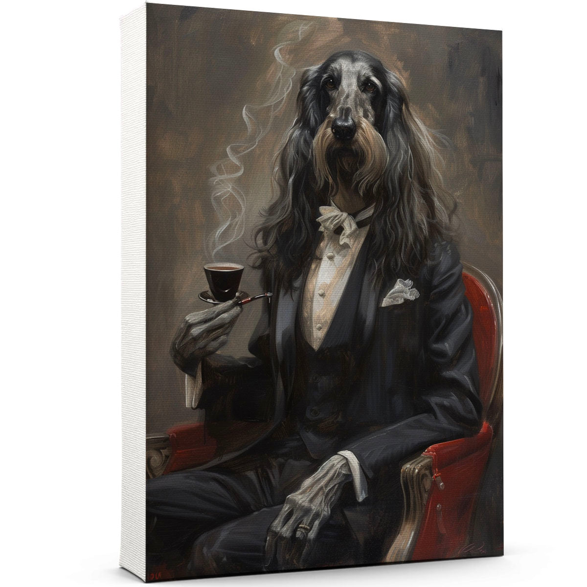 Afghan Hound Dog prints wall art Poster Unframe, Afghan Hound Boss Dog ...