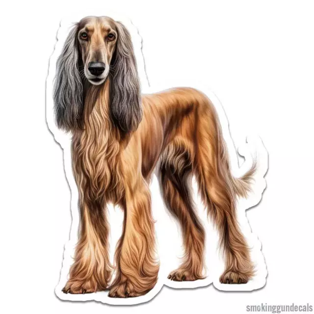 Afghan Hound Sticker Indoor Outdoor Phone Decal Water Bottle Stickers ...