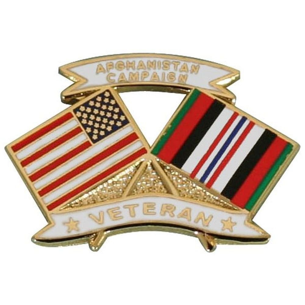 Afghanistan Campaign Vet Flag Lapel Pin - Walmart.com
