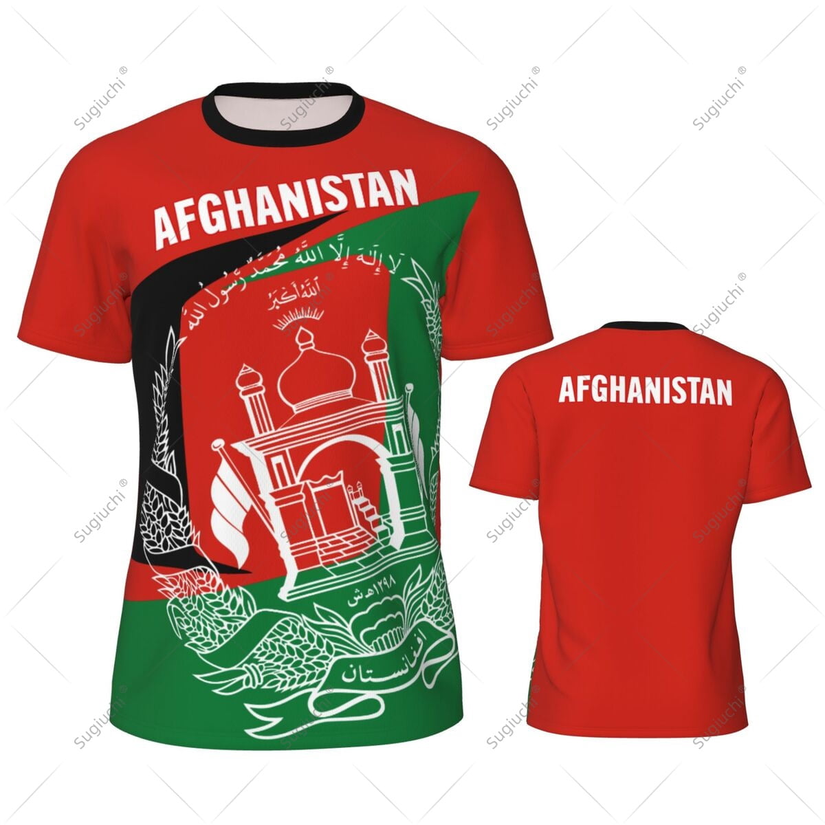 Afghanistan Flag Men Sports T-shirt Women Tees jersey for Soccer ...
