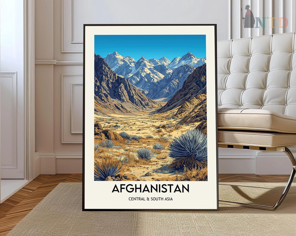 Afghanistan Print, Afghanistan Poster, Afghanistanafghanistan Art Print ...