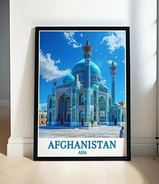 Afghanistan Travel Prints - The Blue Mosque In Mazar-E-Sharif NO FRAMED ...