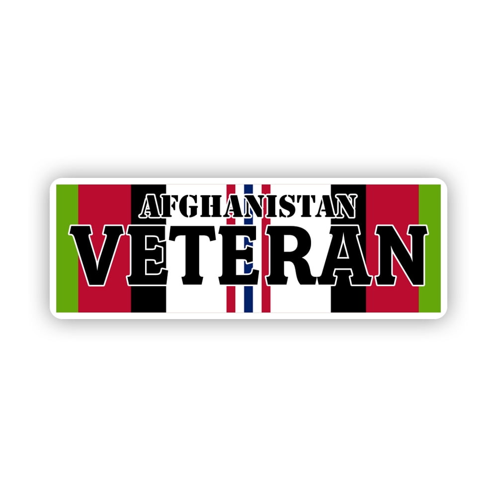 Afghanistan Veteran Ribbon Sticker Decal - Self Adhesive Vinyl ...