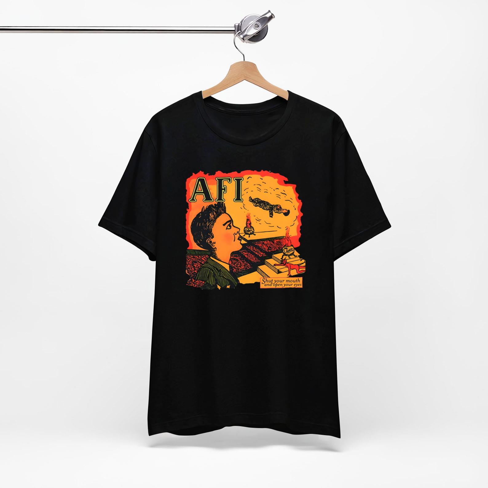 Afi Band Shirt Afi Shut Your Mouth And Open Your Eyes Shirt Rock