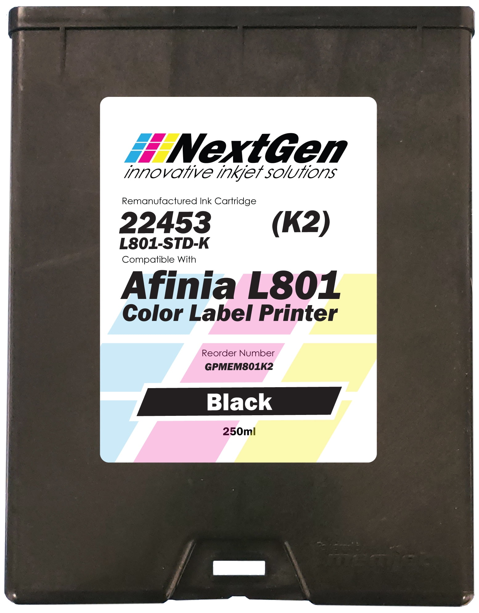 Afinia L801-STD-K Compatible Ink Cartridge for L801 Printer (SKU 22453 ...