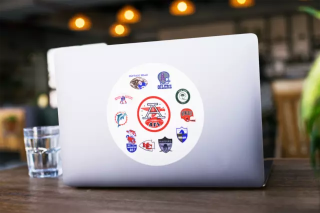 Afl 1960'S 10 Team Logo Sticker Phone Decal Water Bottle Stickers Car ...