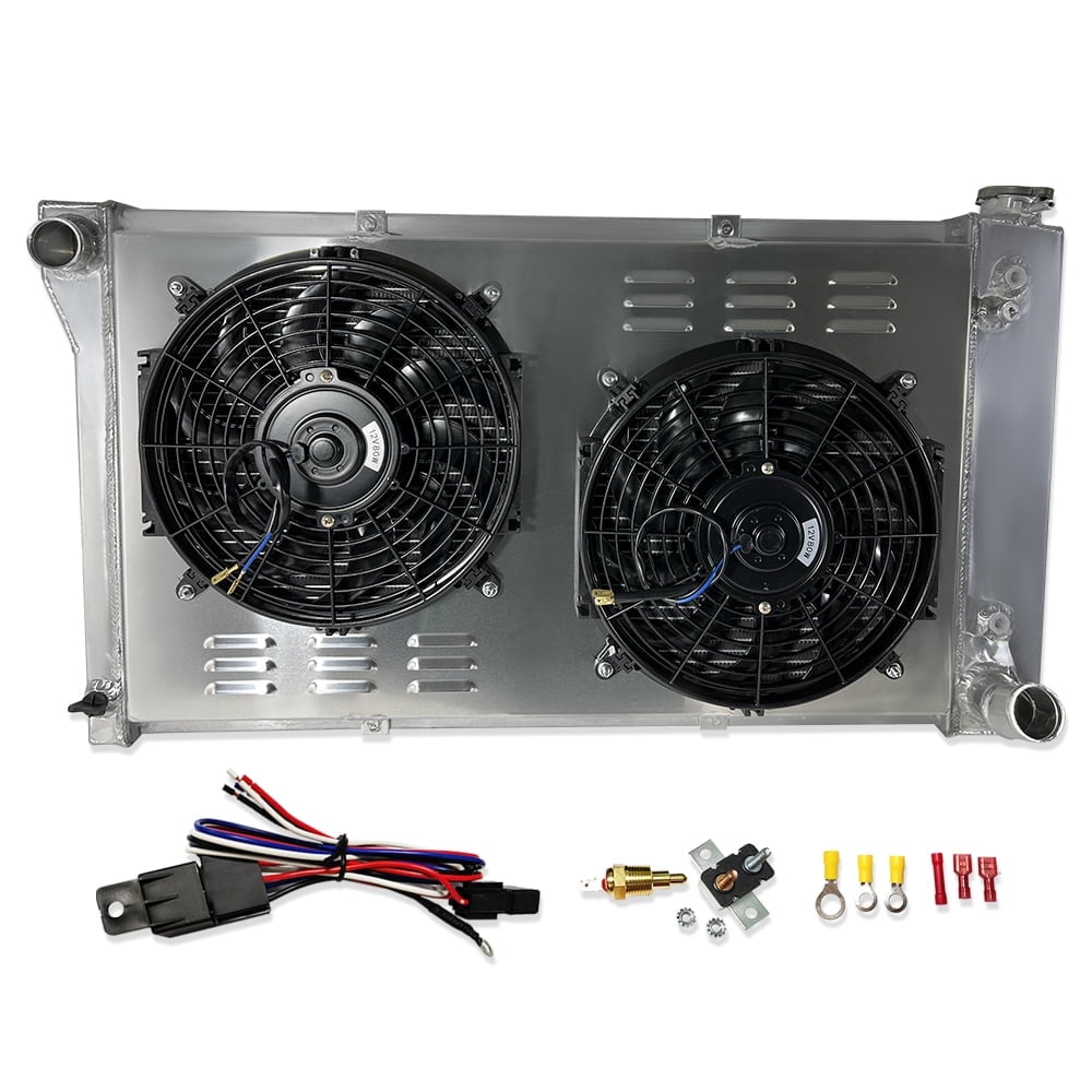Aflle Racing 3 Row Radiator & Shroud Fan For Chevy GMC C/K Series Pickup Truck 1967-1972 ...