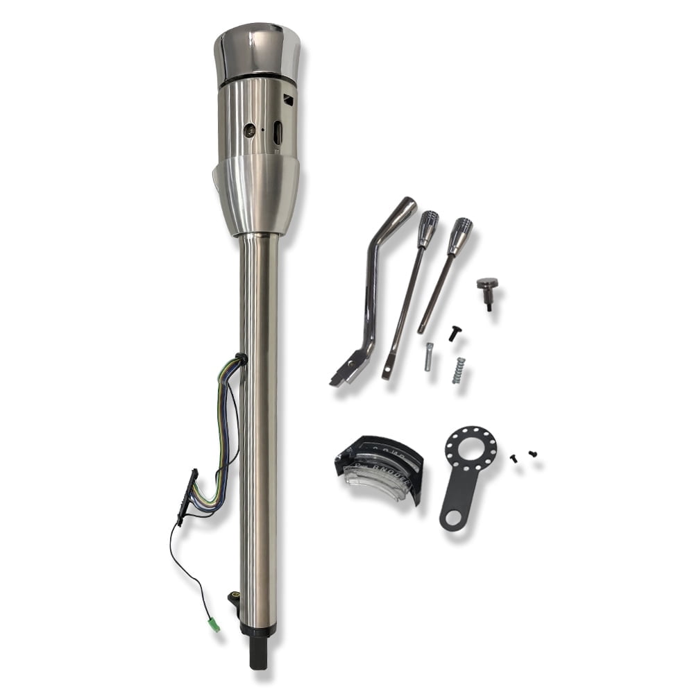 Aflle Racing 32" Auto Hot Rod Natural Stainless Steel Tilt Steering ...