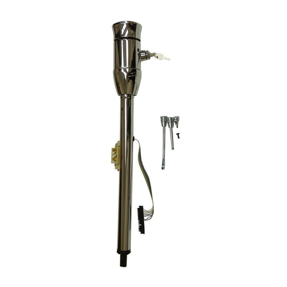 Aflle Racing Hot Rod Chrome Tilt 28" Steering Column for Manual ...