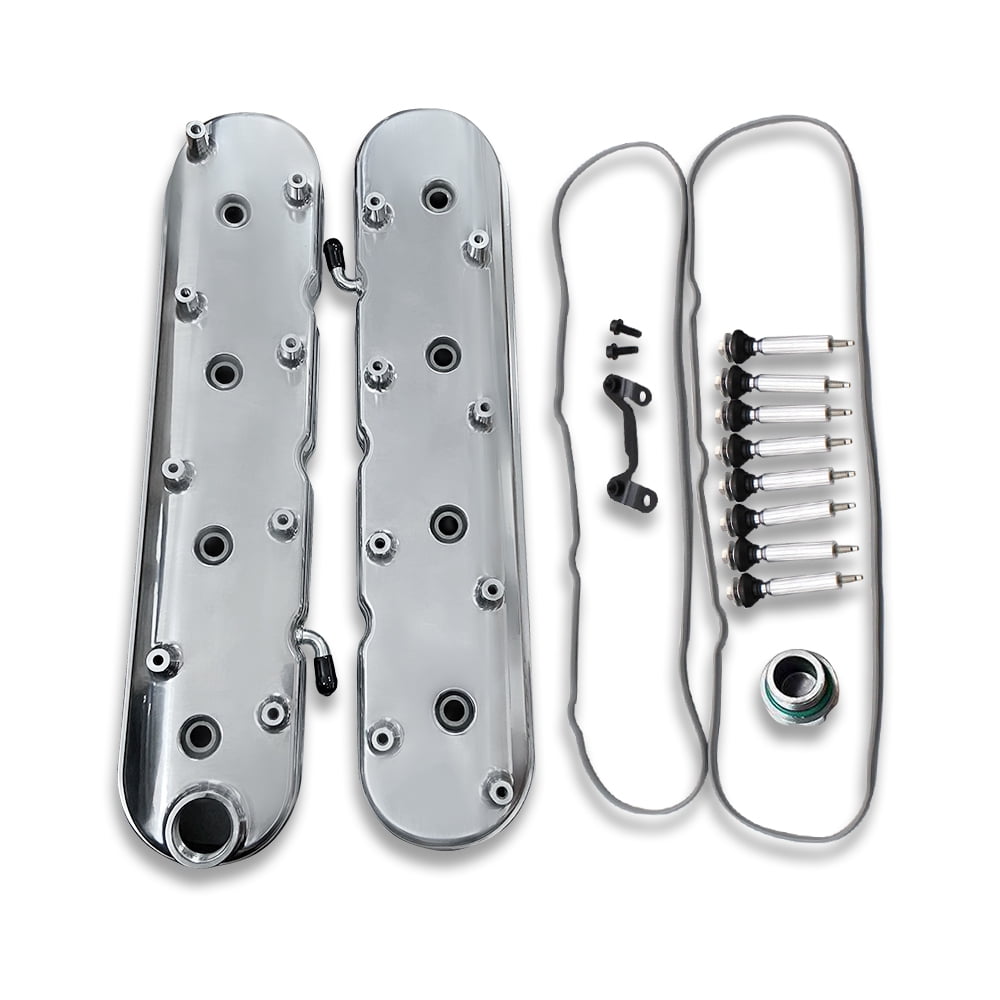 Aflle Racing Tall Aluminum Valve Covers with Coil Mounts Polished For ...